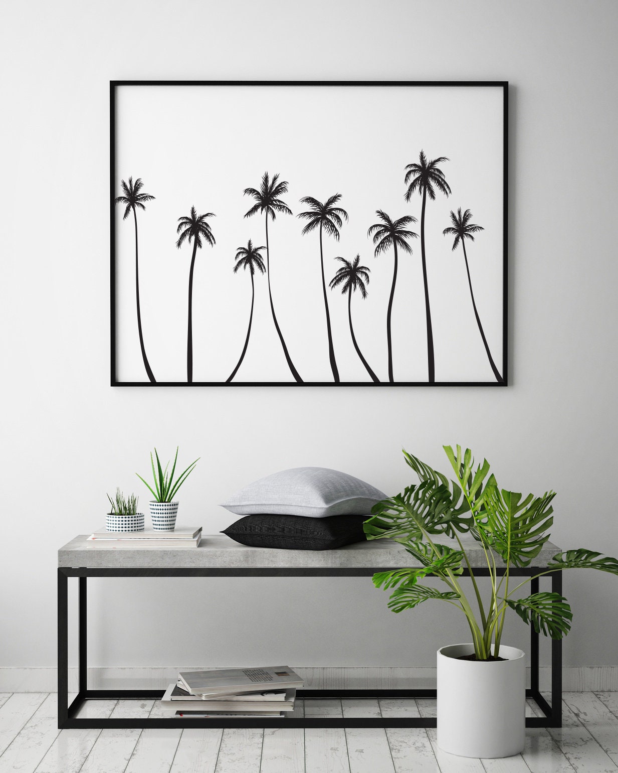 Palm Tree Print Palm Tree Wall Art Palm Tree Poster - Etsy