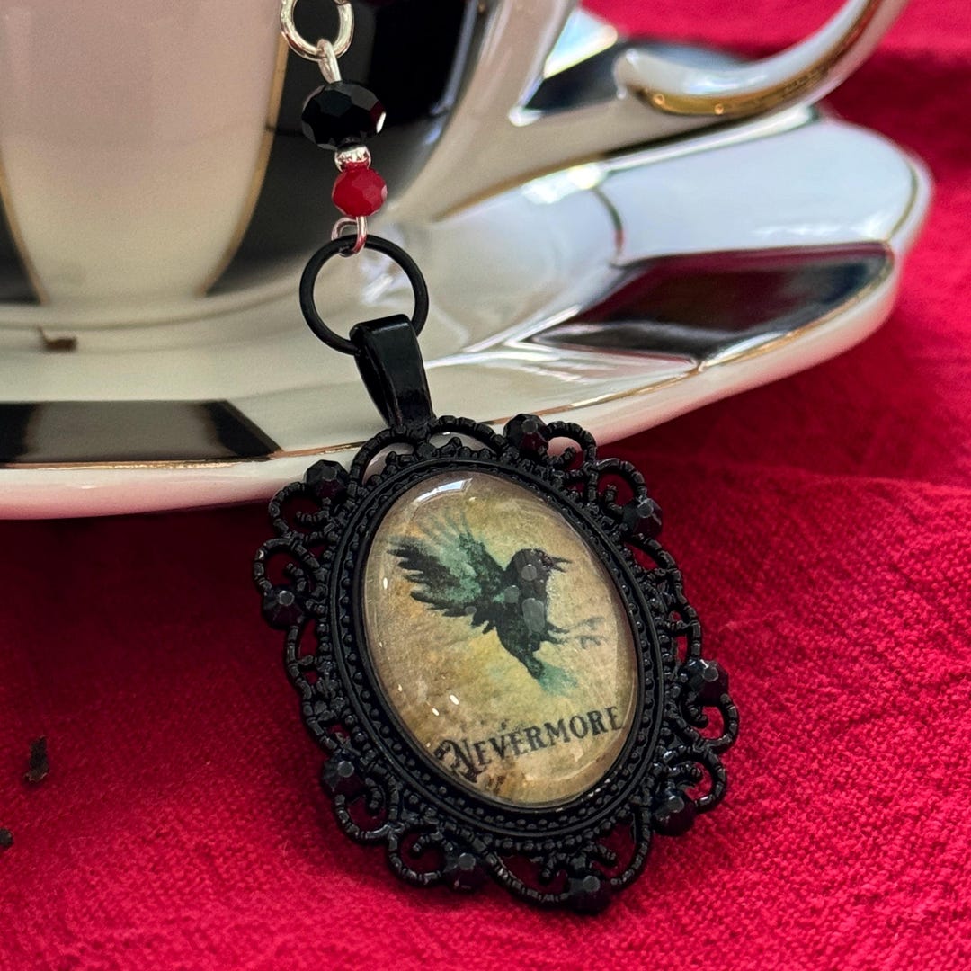 Black Raven Tea Ball Infuser Black Raven Nevermore Edgar Allen Poe ...