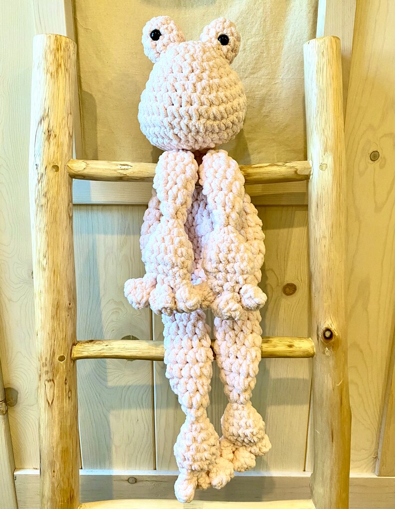 Hoppit the Frog Crochet Lovey Toy - Etsy