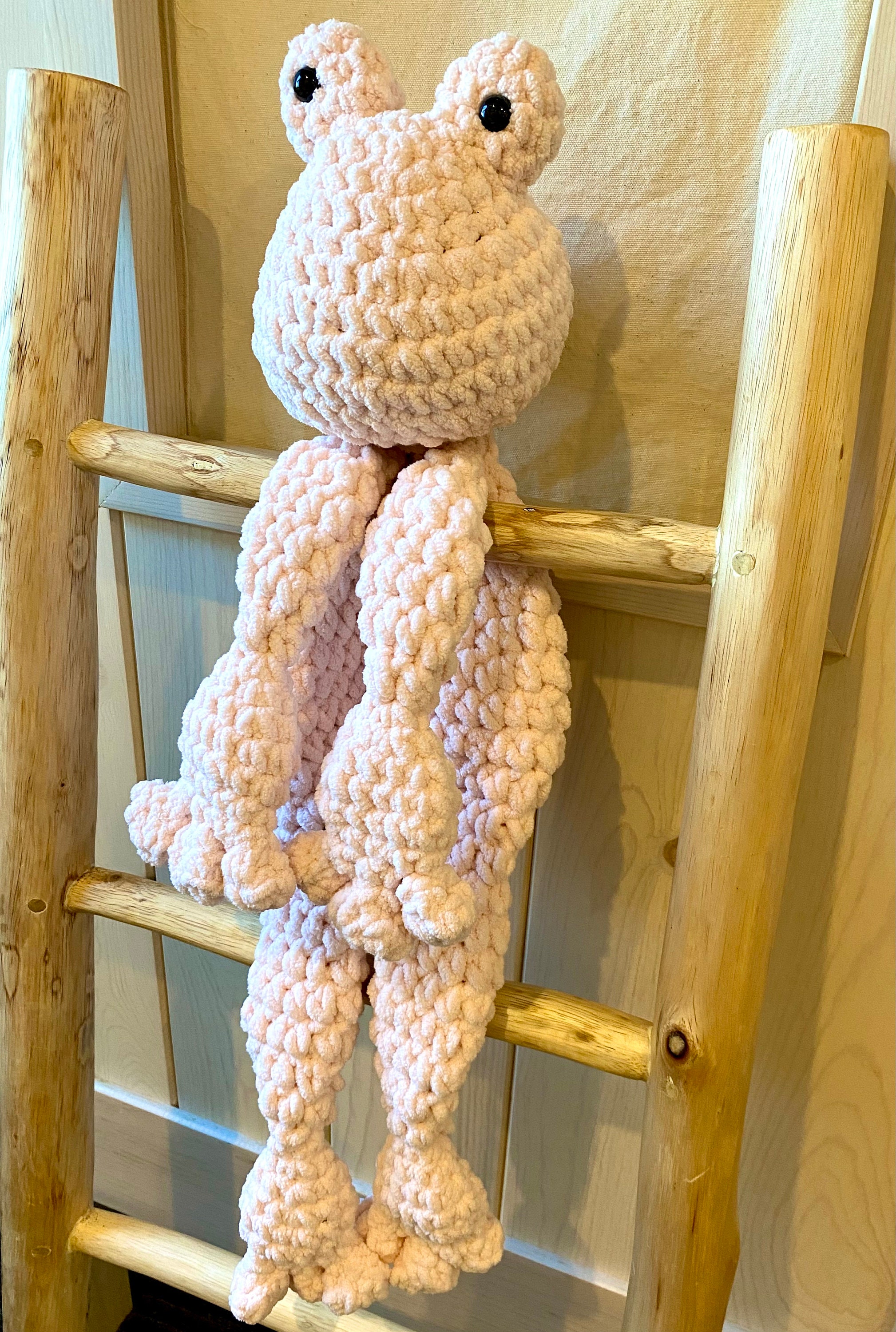 Hoppit the Frog Crochet Lovey Toy - Etsy