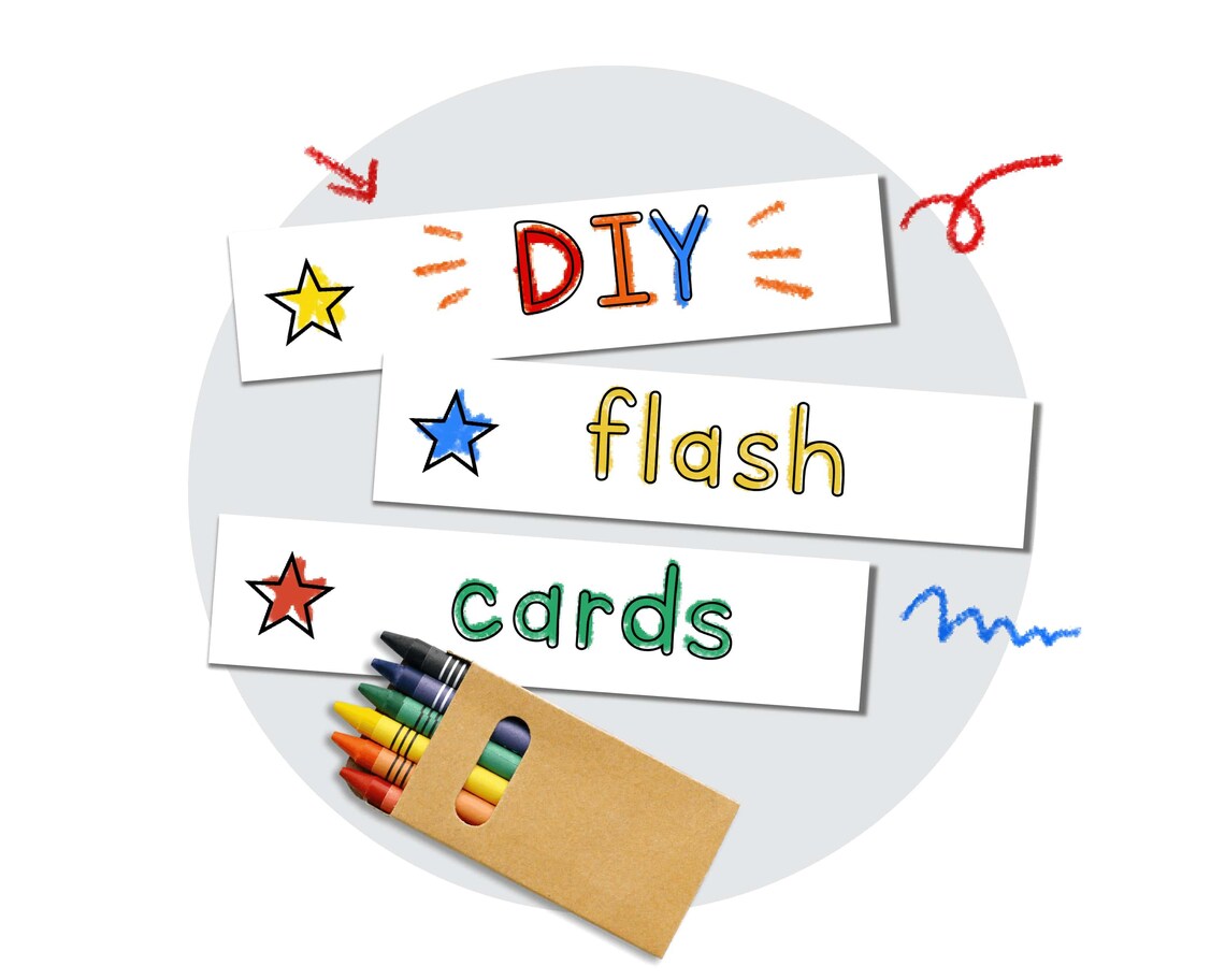 Editable Printable Flashcards for Kids | DIY Reading Flash Cards ...