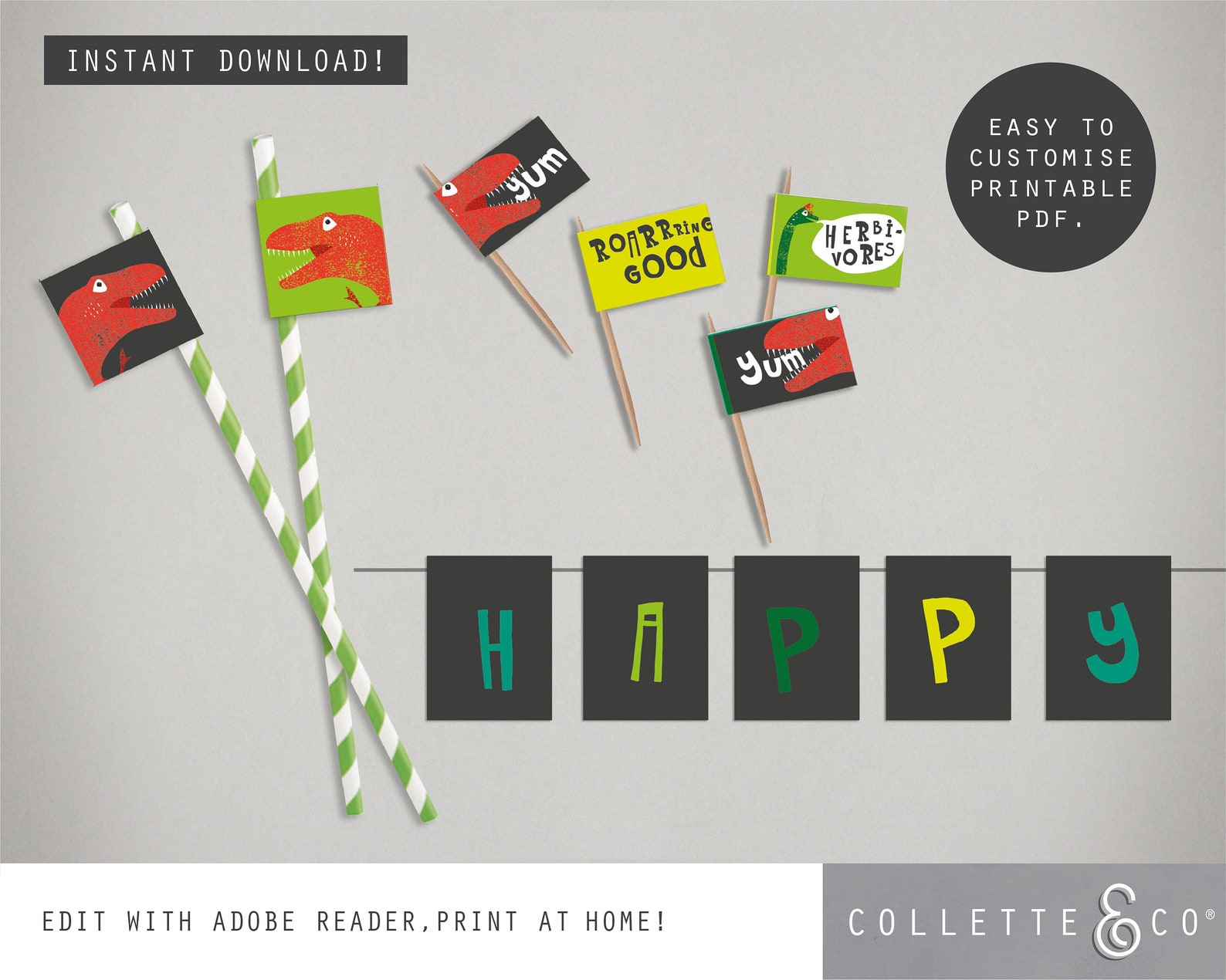 Printable Dinosaur Party Pack Dinosaur Party Printables - Etsy