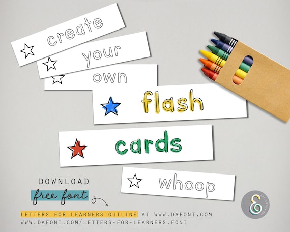 Printable Flashcards for kids, DIY flash cards - editable flashcards ...