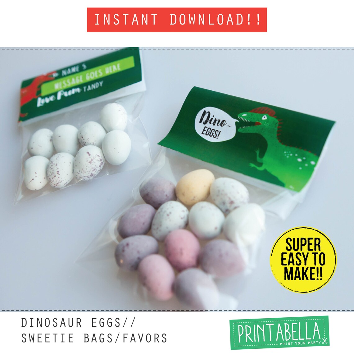 EASTER FUN Dinosaur Eggs Printables EDITABLE Easter Dino Eggs - Etsy