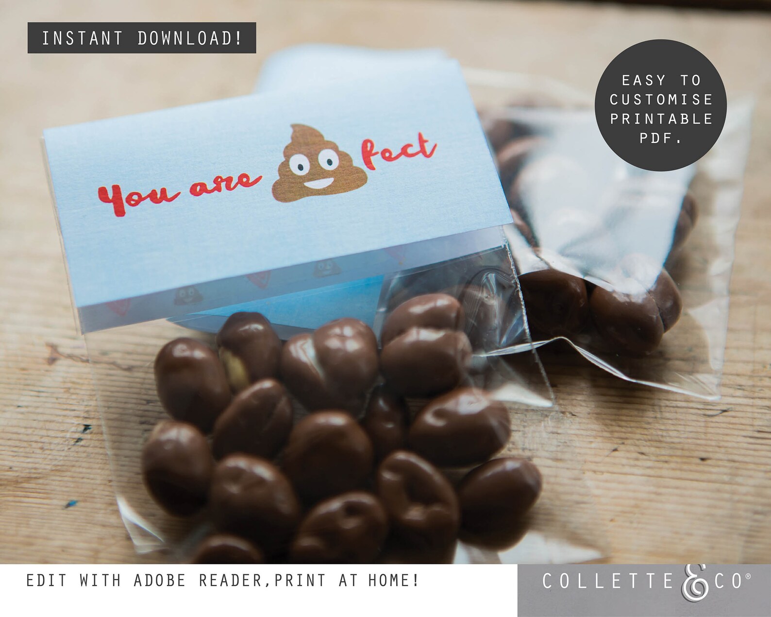 VALENTINES DAY Emoji Poop Favors Valentines Cupid Poo Sweetie Bags Who ...