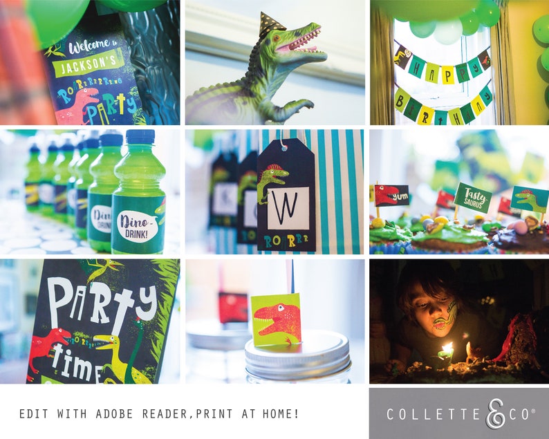 Printable Dinosaur Party Pack Dinosaur Party Printables - Etsy