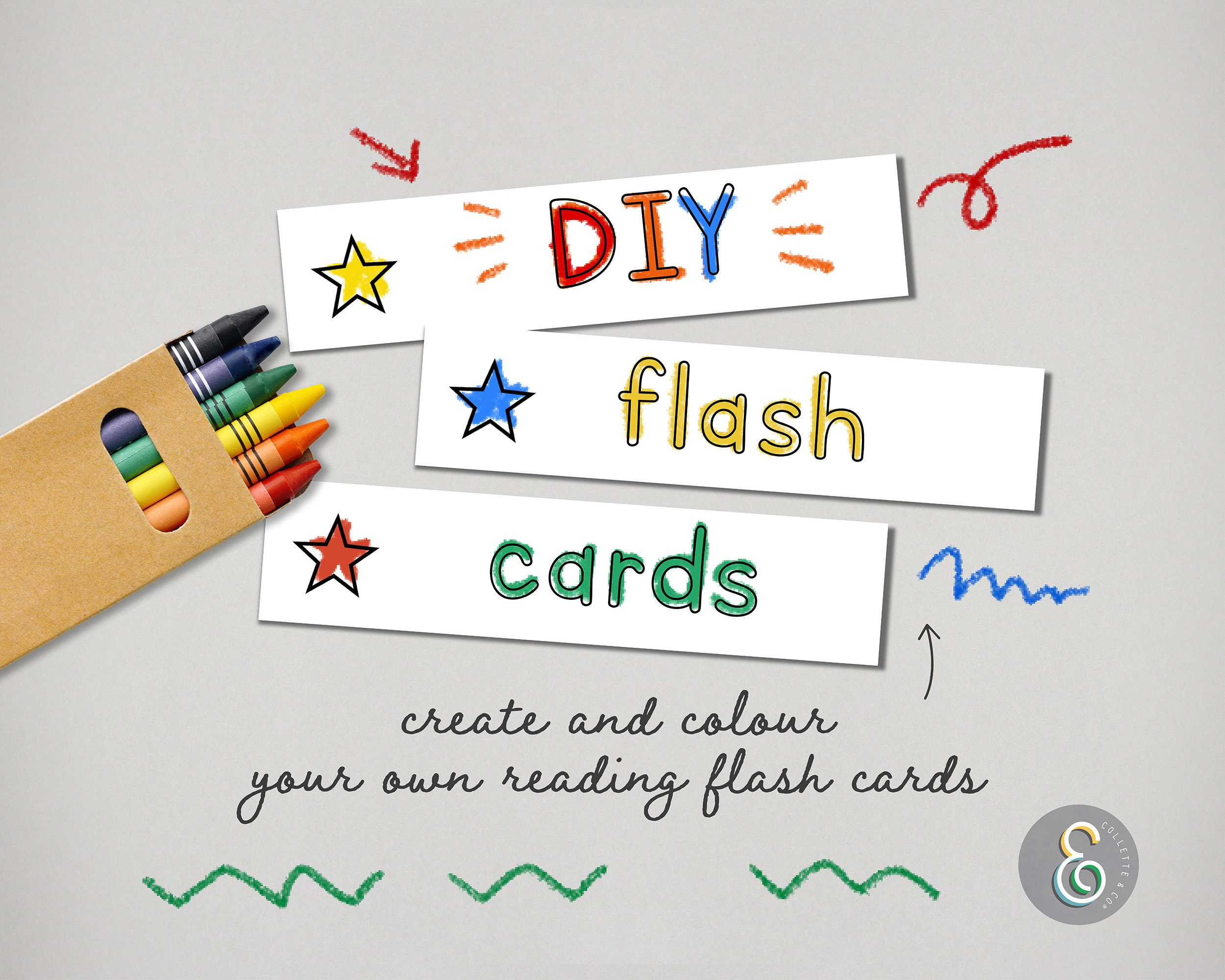 Printable Flashcards for Kids, DIY Flash Cards Editable Flashcards for ...