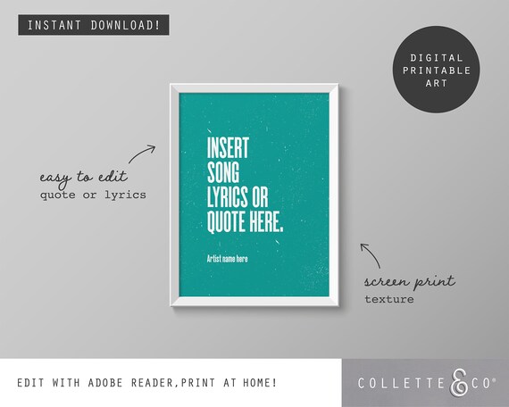 Editable motivational wall art - Editable quote poster, Editable quote ...