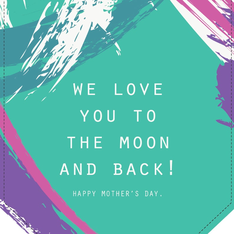 Mother's Day Quote Wall Art Perfect Mothers Day Greetings Card With ...