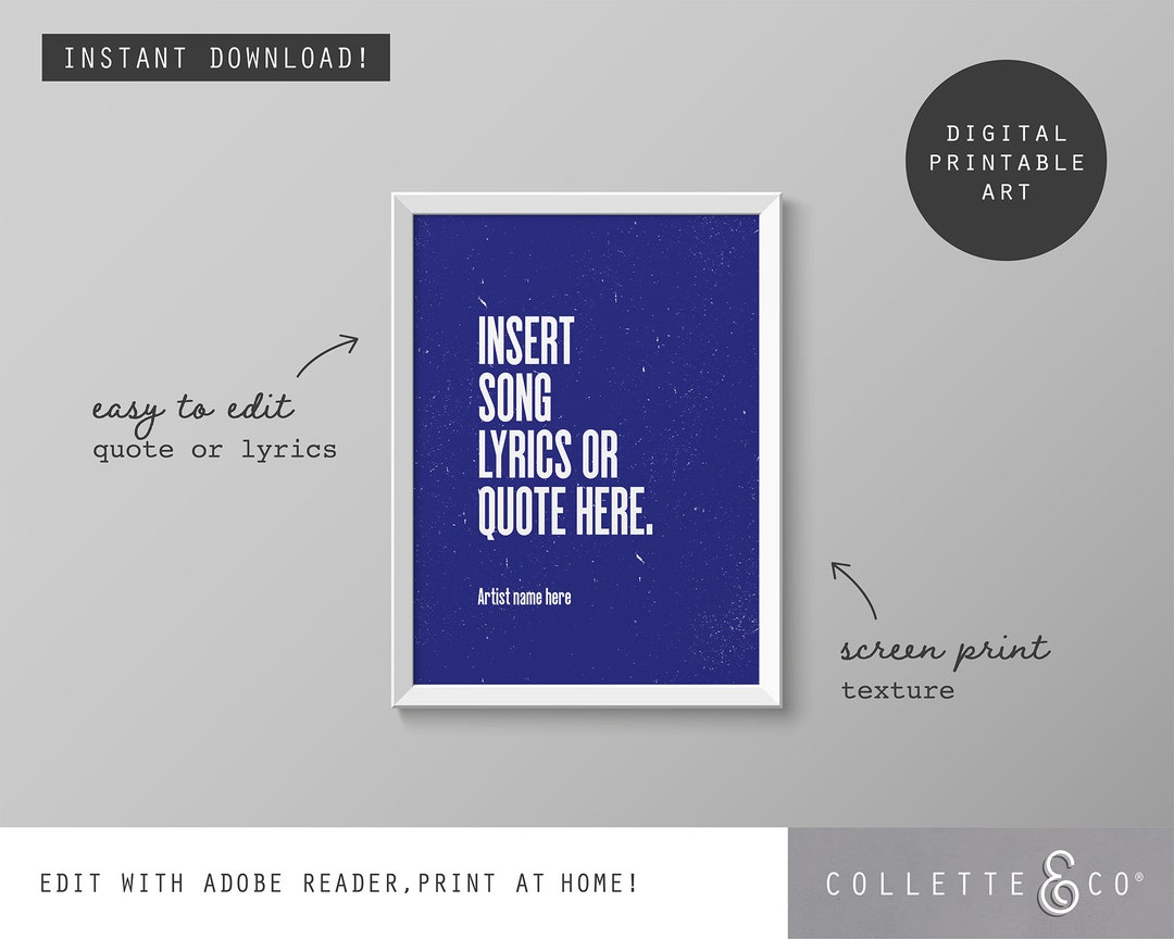 Editable Motivational Wall Art - Editable Quote Poster, Editable Quote ...