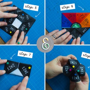 Multiplication Fortune Teller – Times Tables Cootie Catcher, Fun Math ...