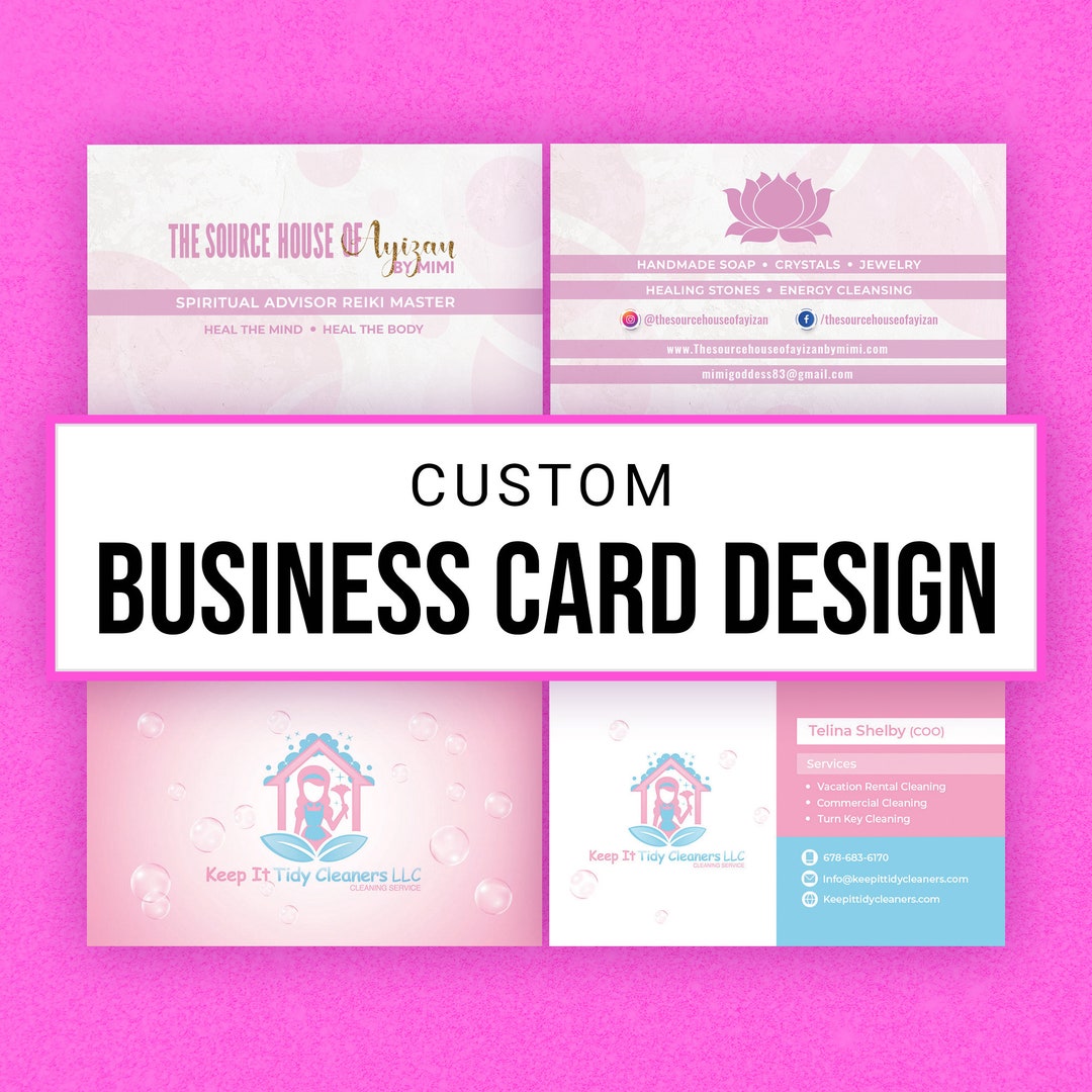 Custom Business Card, Business Card, Business Card Design, Personalized ...