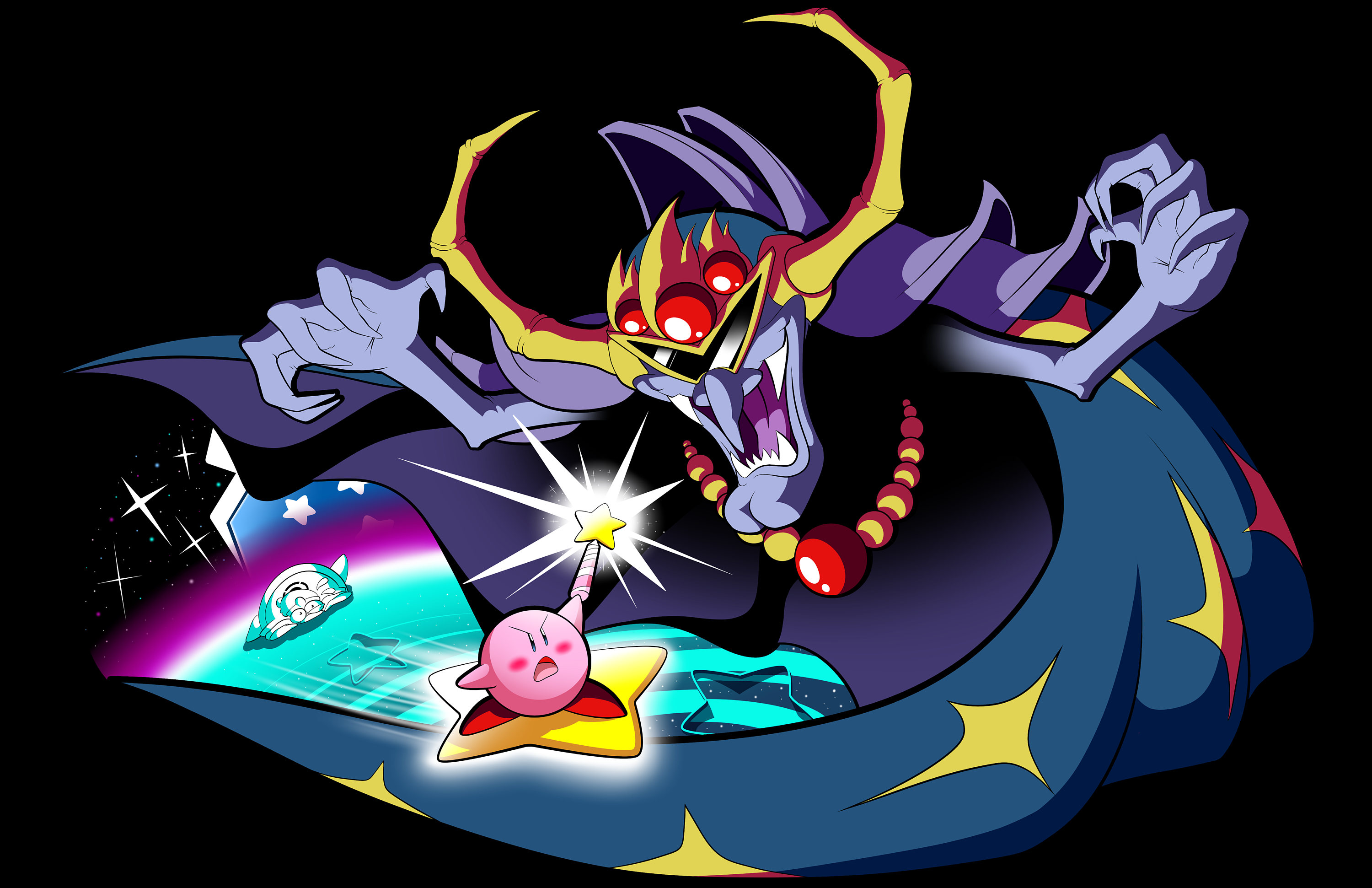 Kirby's Adventure 11x17 Print Nightmare in Dreamland | Etsy