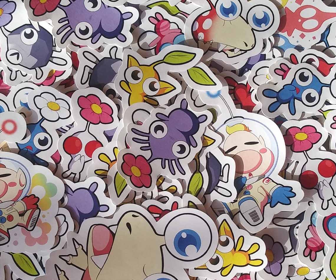 Pikmin Chibi Sticker Set - Etsy