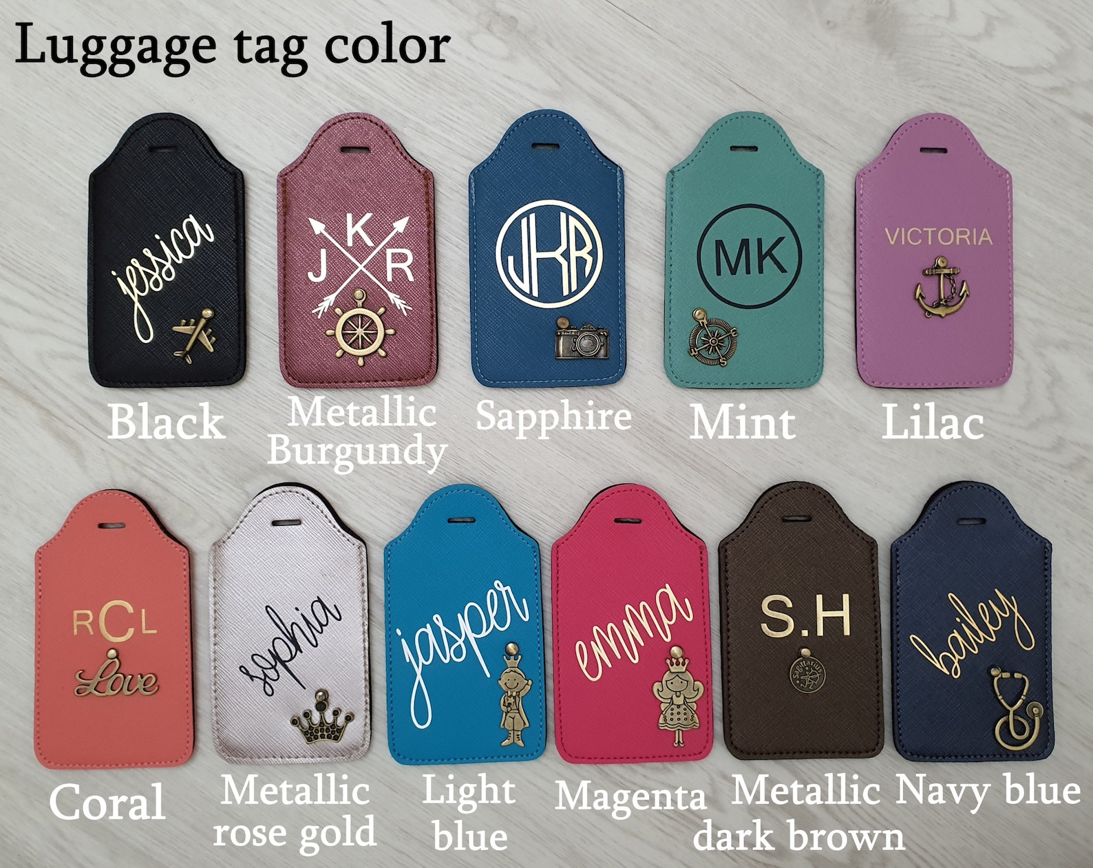 Personalized Luggage Tags Custom Luggage Tag Luggage Tags | Etsy