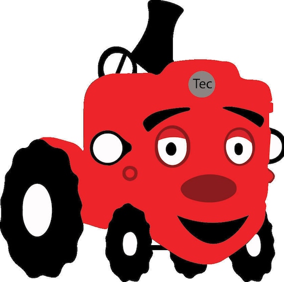 Tec the Tractor BabyFirst files for cutting and printing | Etsy