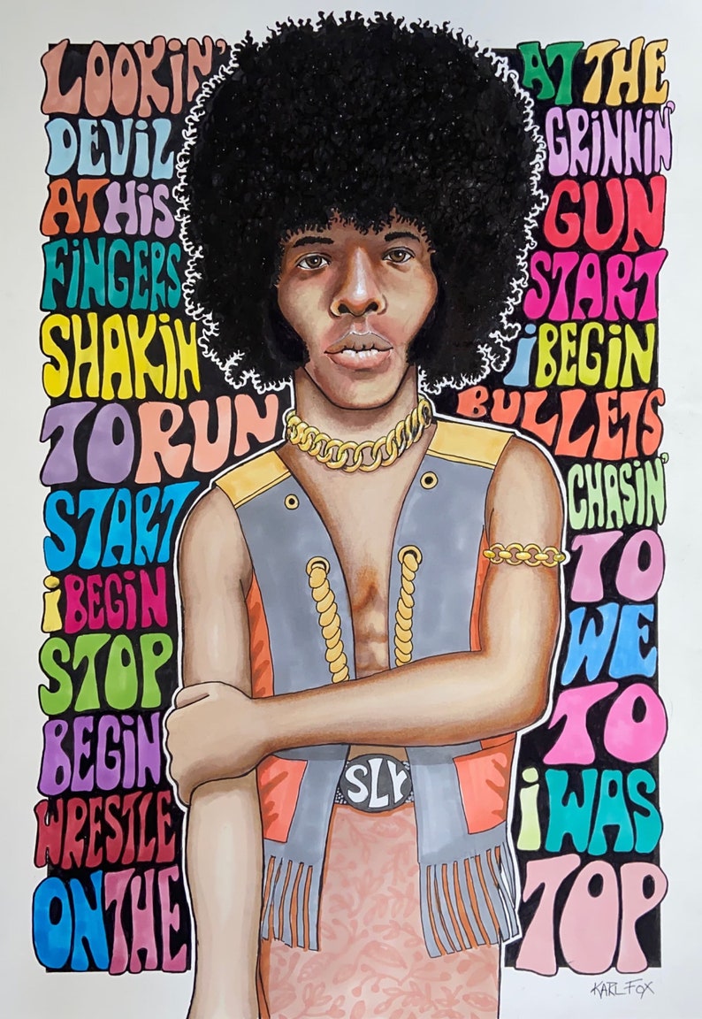 Sly Stone - Art Print. Wall Art. Poster - Etsy
