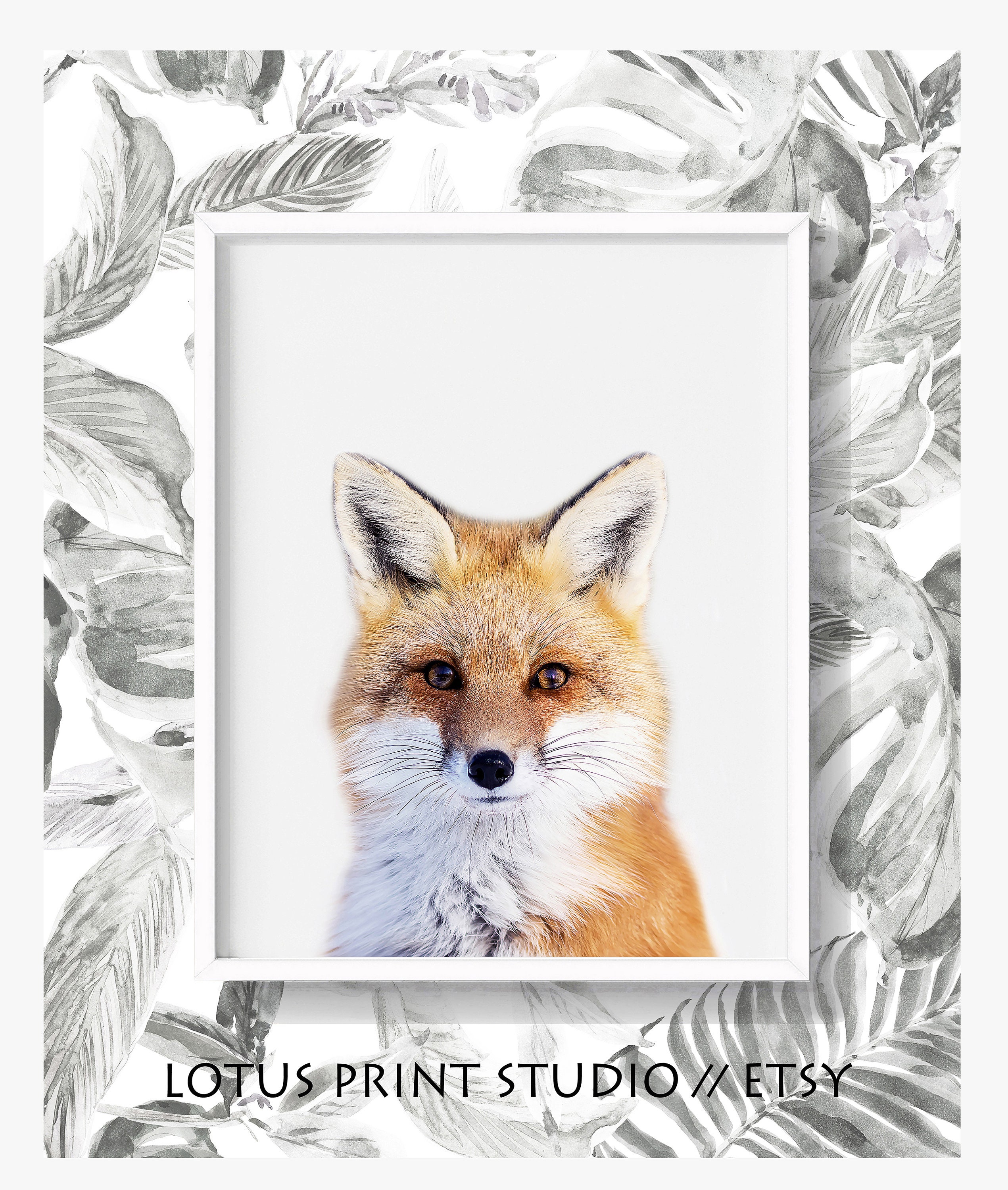 Prints Digital Prints Art & Collectibles Fox nursery poster Nordic ...