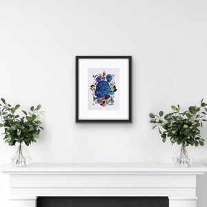 Confusion, Original Watercolor Painting, Bright and Multicolour, Modern ...