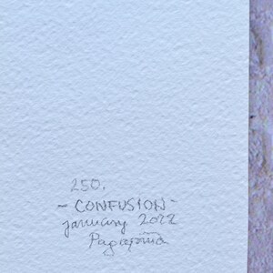 Confusion, Original Watercolor Painting, Bright and Multicolour, Modern ...