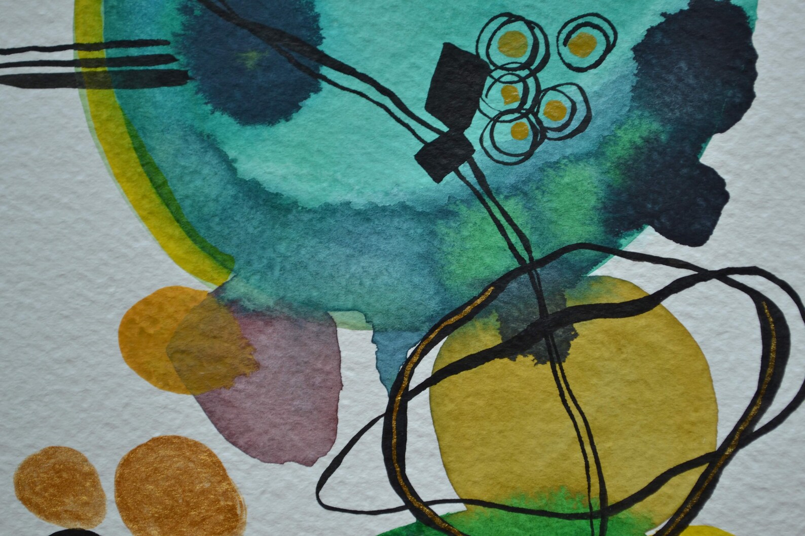 Clown Ant, Original Watercolor Painting, Bright and Multicolour, Modern ...