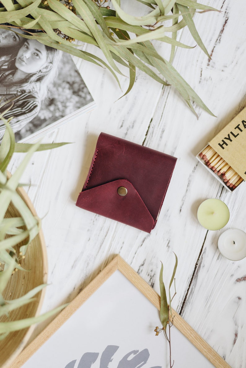 Cash Envelope Wallet Leather Women's Small Wallet | Etsy