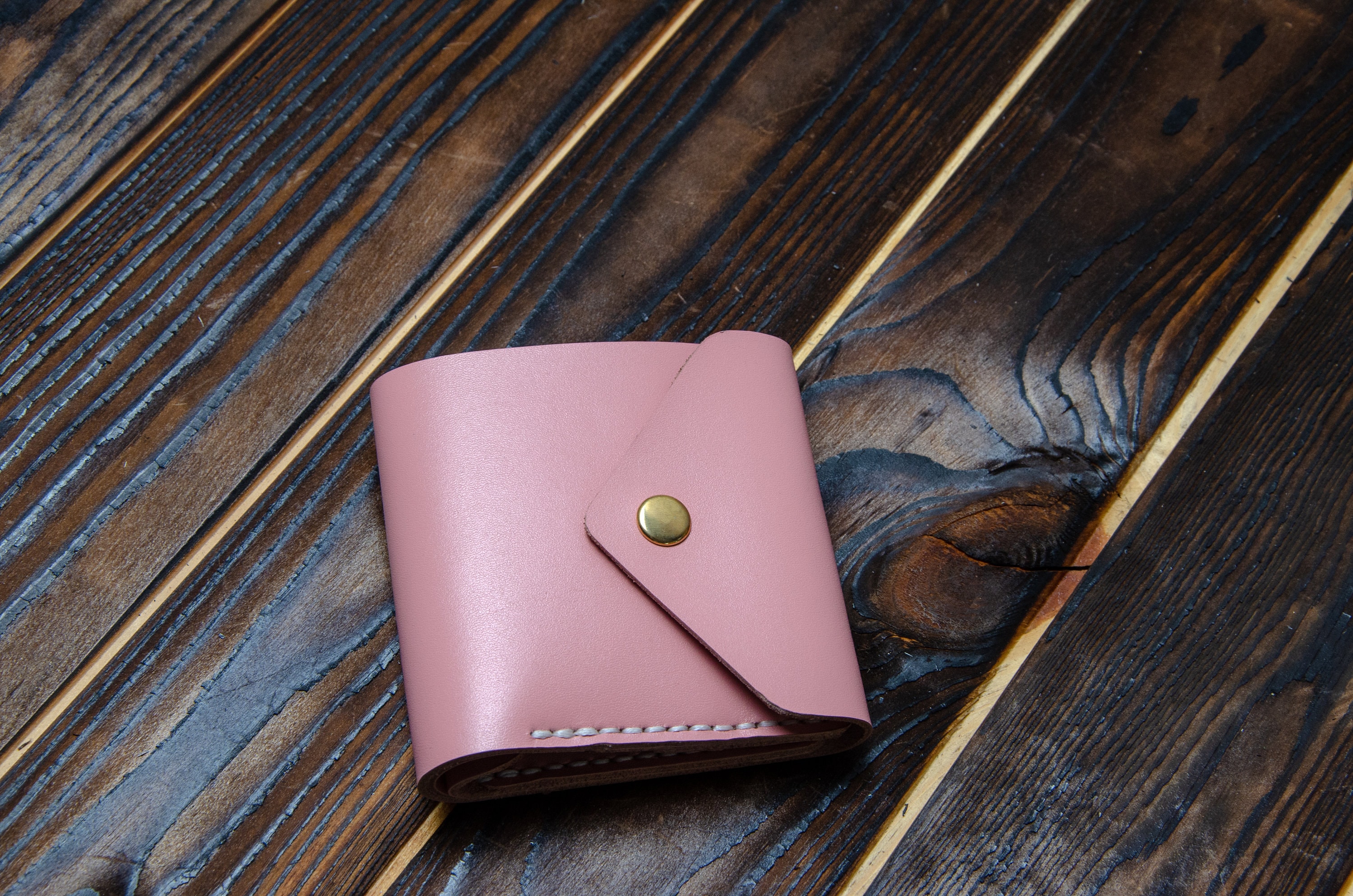 Cash envelope wallet Leather wallet women's Bifold | Etsy