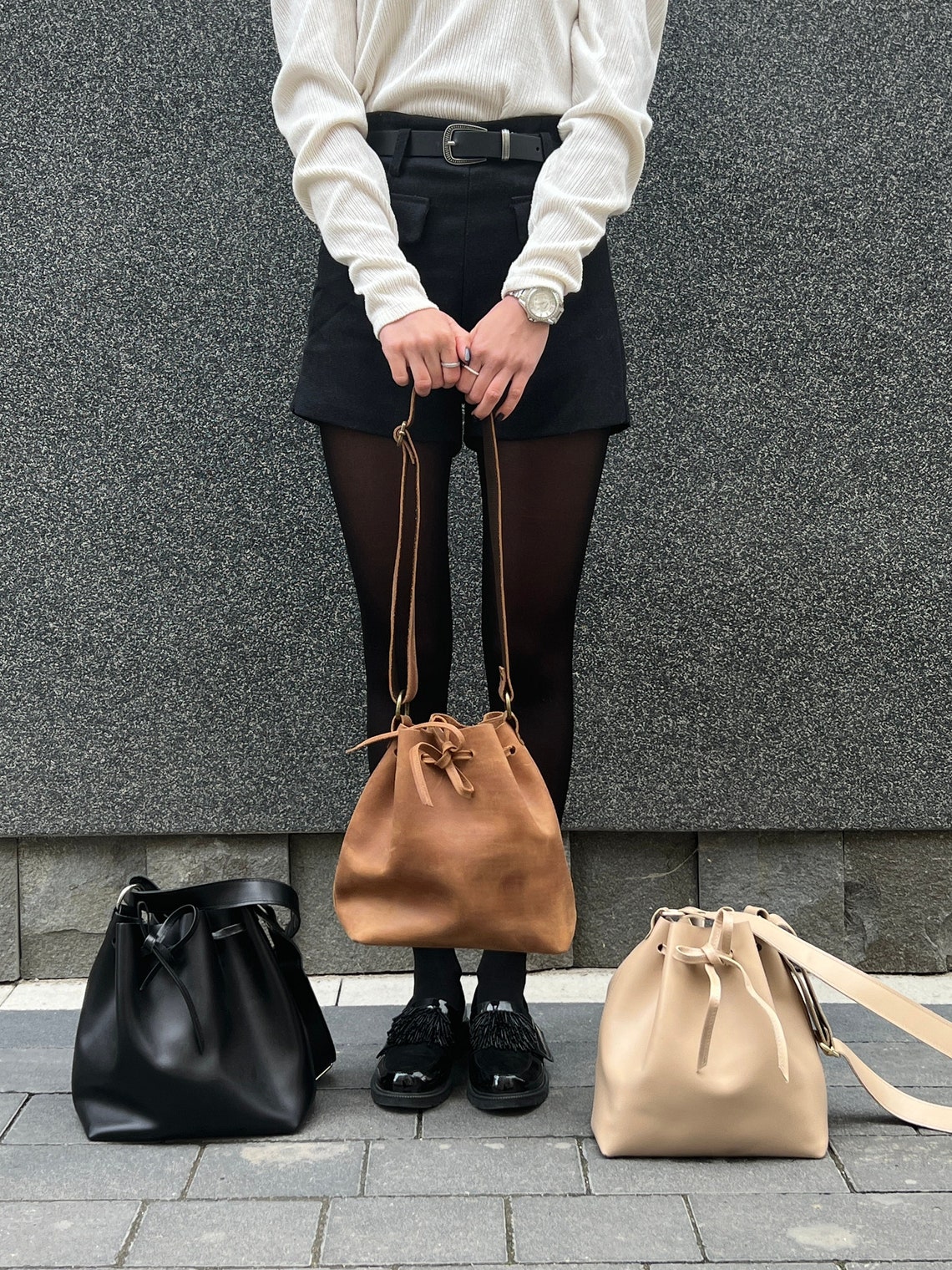 Bag for Women,womens Bag,bucket Bag Leather,leather Bucket Bag Women ...