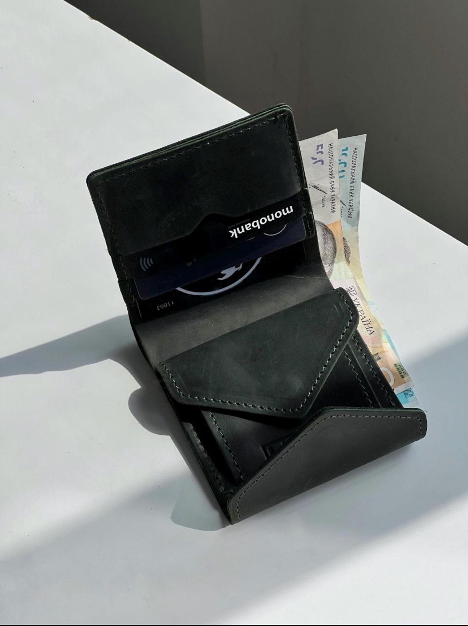Green Mini Envelope Wallet | Leather Women's Wallet | Small Wallet ...