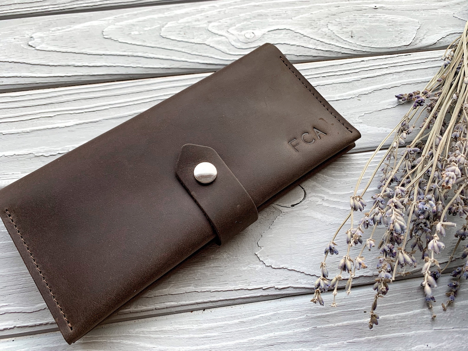 Leather Wallet Women's Slim Wallet Bifold Woman Wallet - Etsy