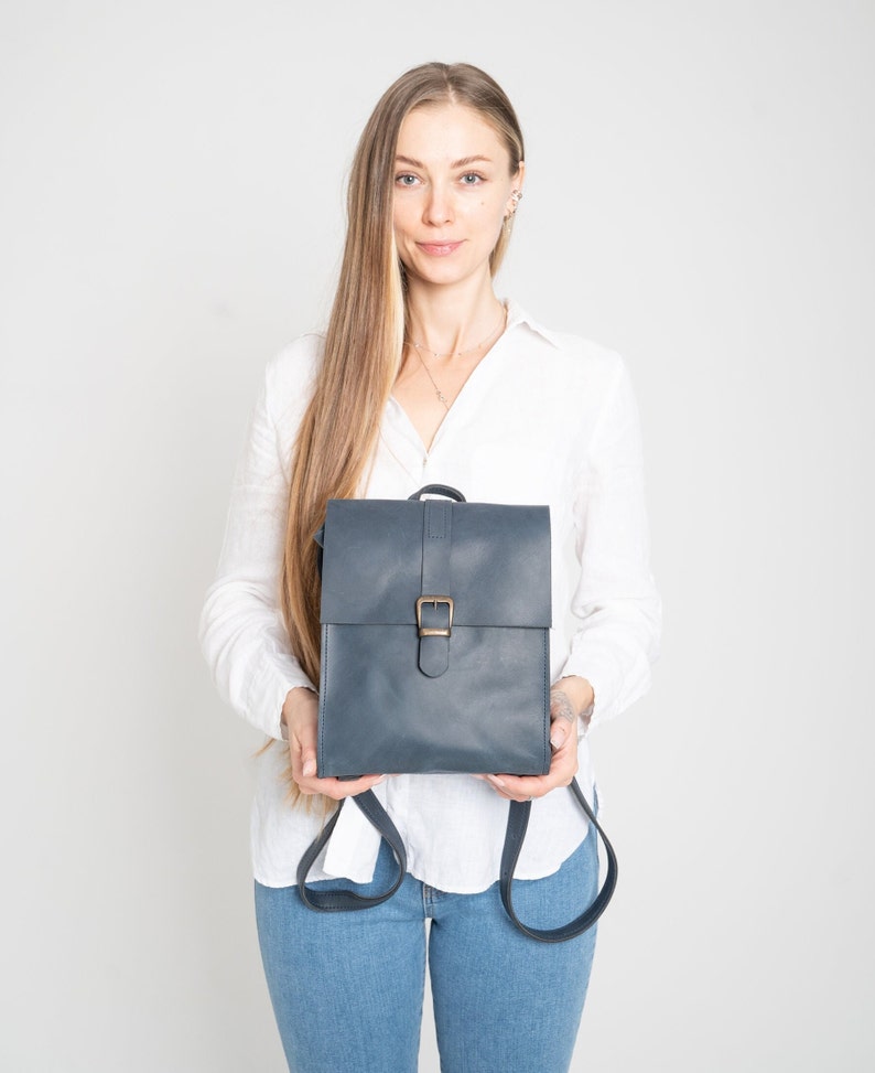 Leather Backpack Women Mini Leather Backpack Leather Satchel Women ...