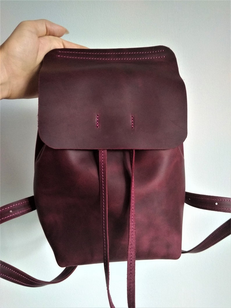 Women Leather Backpack,school Rucksack,satchel Leather Backpack,leather ...