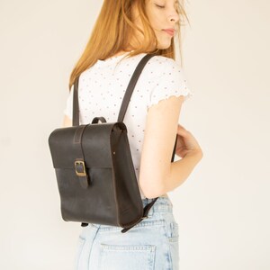 Leather Backpack Women,mini Leather Backpack,leather Satchel Women ...