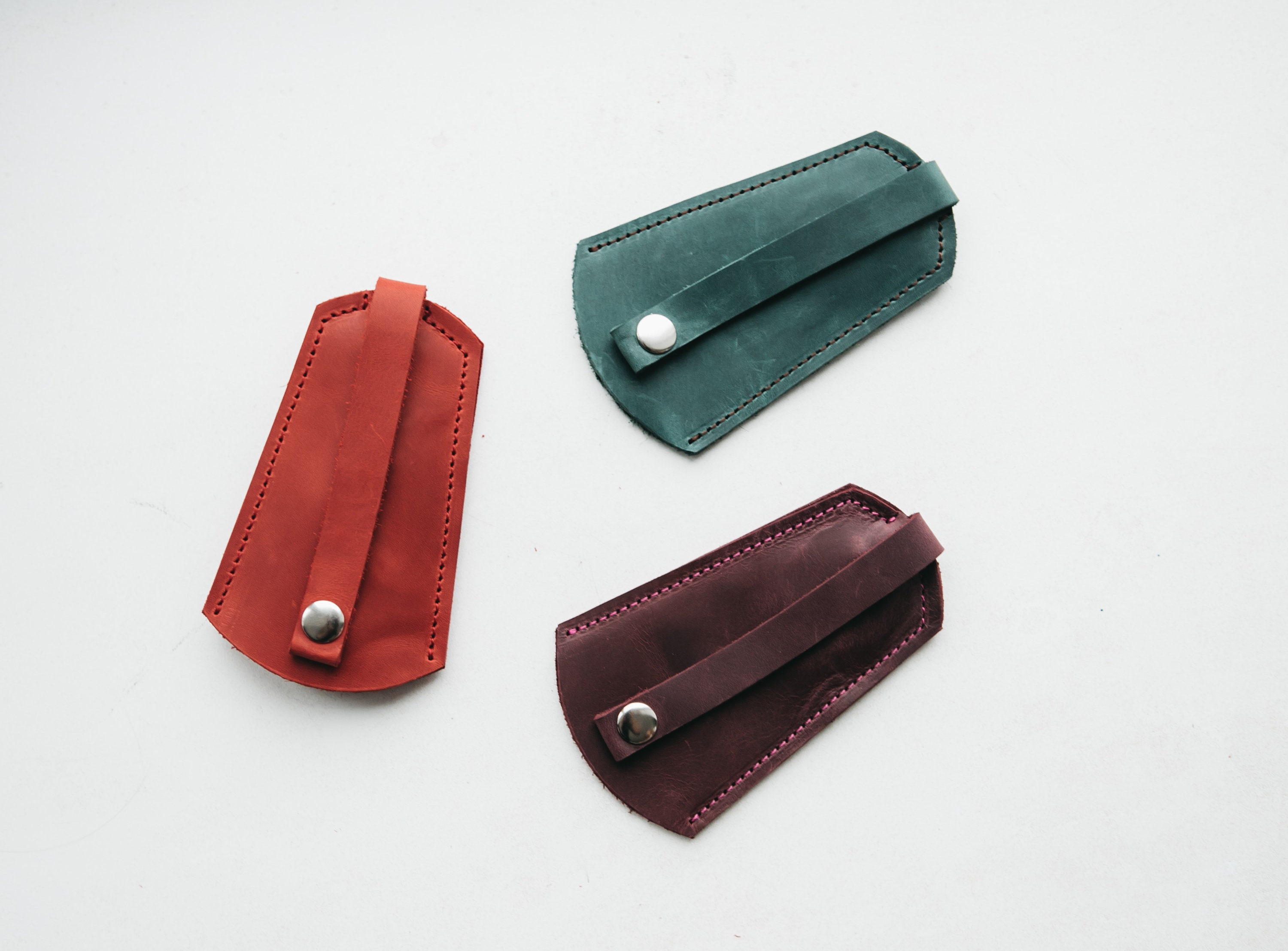 Leather Key Holderkeychain Key Pouch Handmade Key Casegift | Etsy