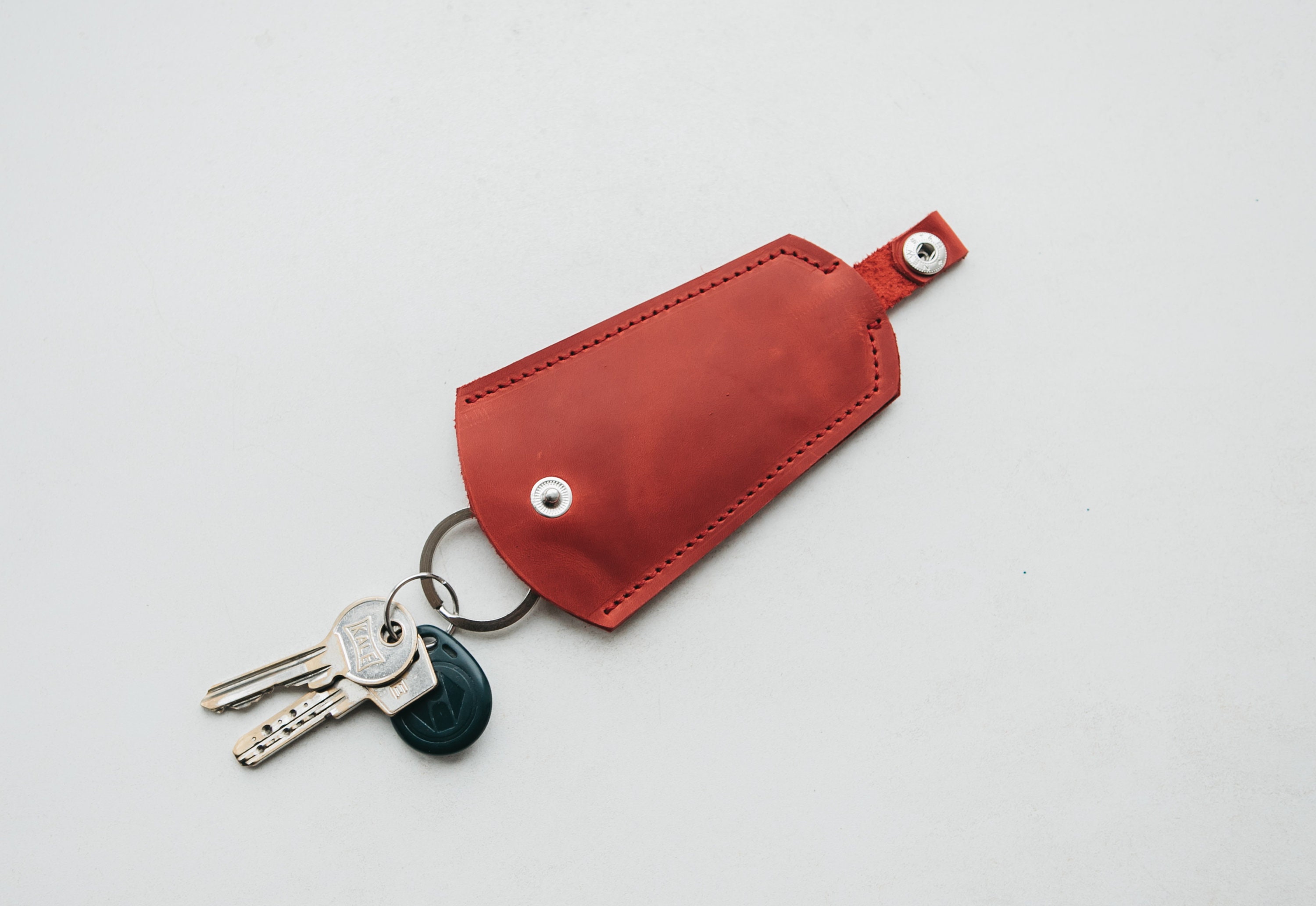 Leather Key Holderkeychain Key Pouch Handmade Key Casegift | Etsy