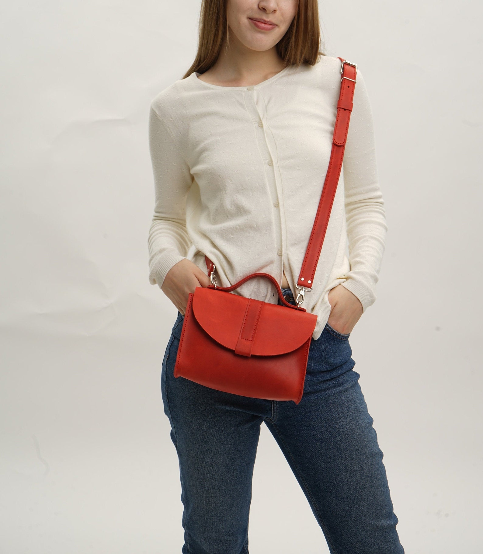 Leather Crossbody Bag Women Shoulder Bag Mini Bag Cross Body - Etsy