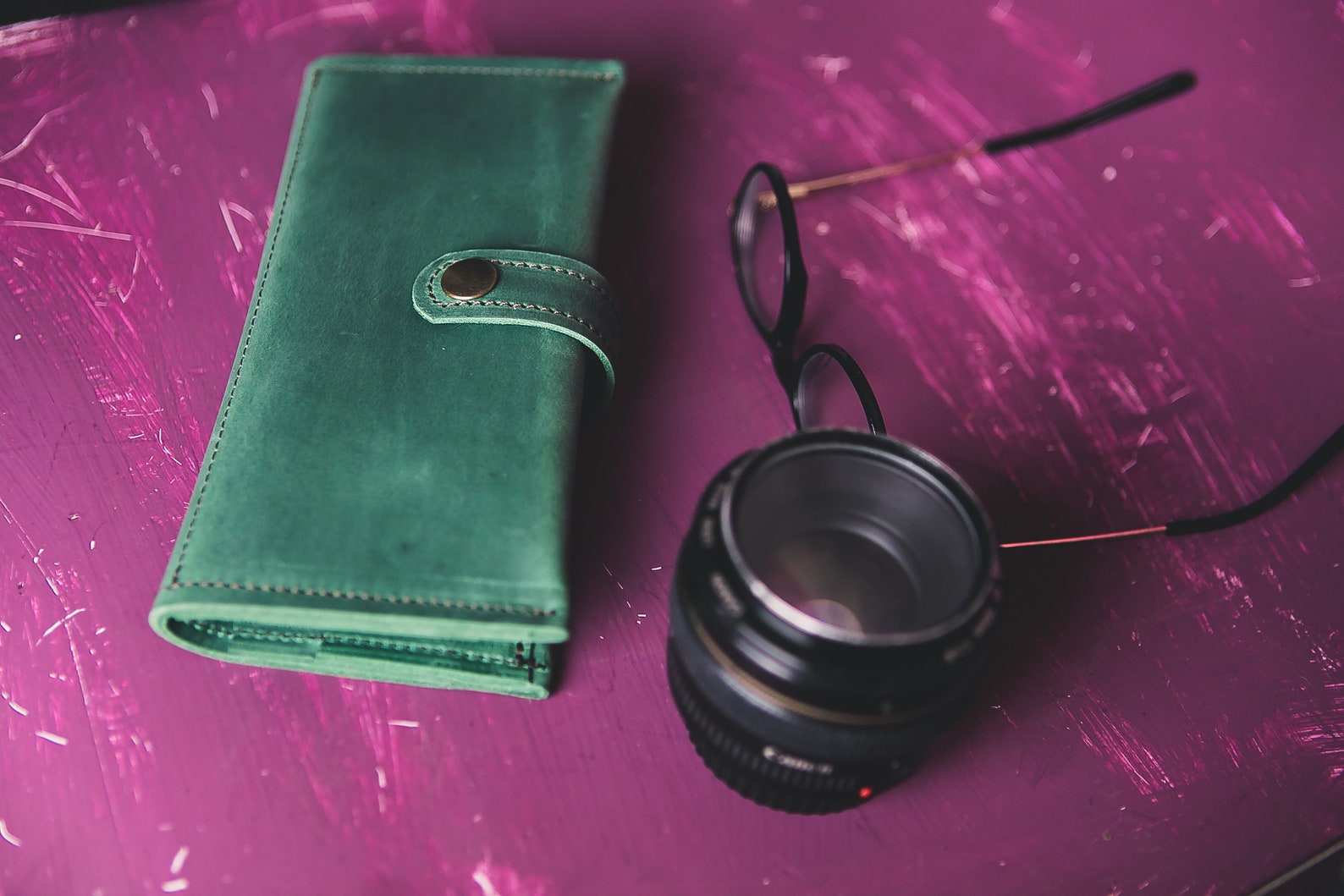Leather Wristlet Wallethandmade T Wallettravel Leather Etsy