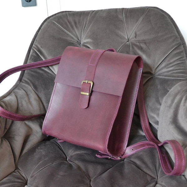 Leather Backpack - Etsy