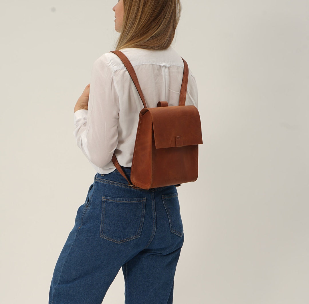 Leather Backpack Women,mini Leather Backpack,leather Satchel Women ...