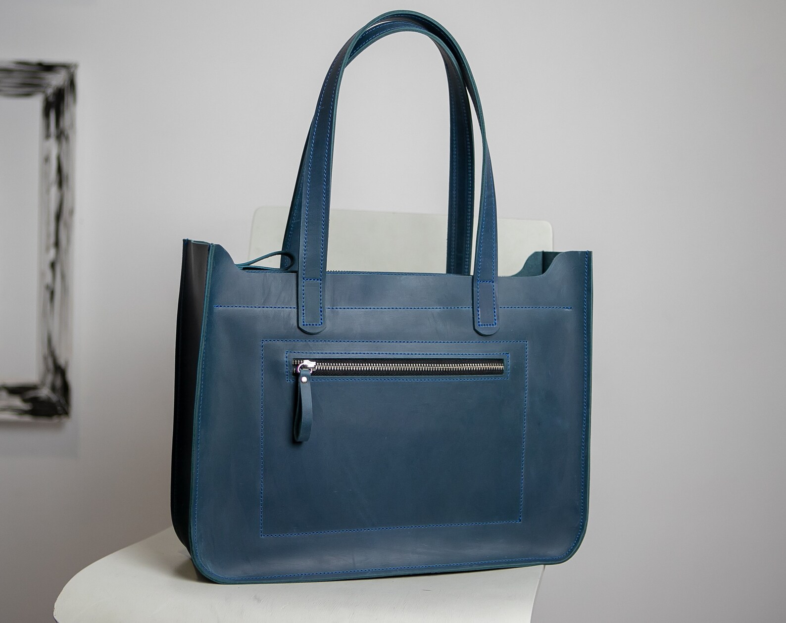 Leather Tote Bag WomenLaptop Tote BagLeather tote MacBook | Etsy