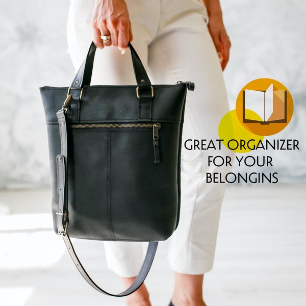 Leather Tote Backpack Womens - Etsy