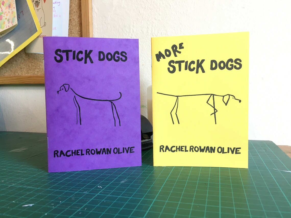 Stick Dogs and More Stick Dogs: Two Zine Set - Etsy