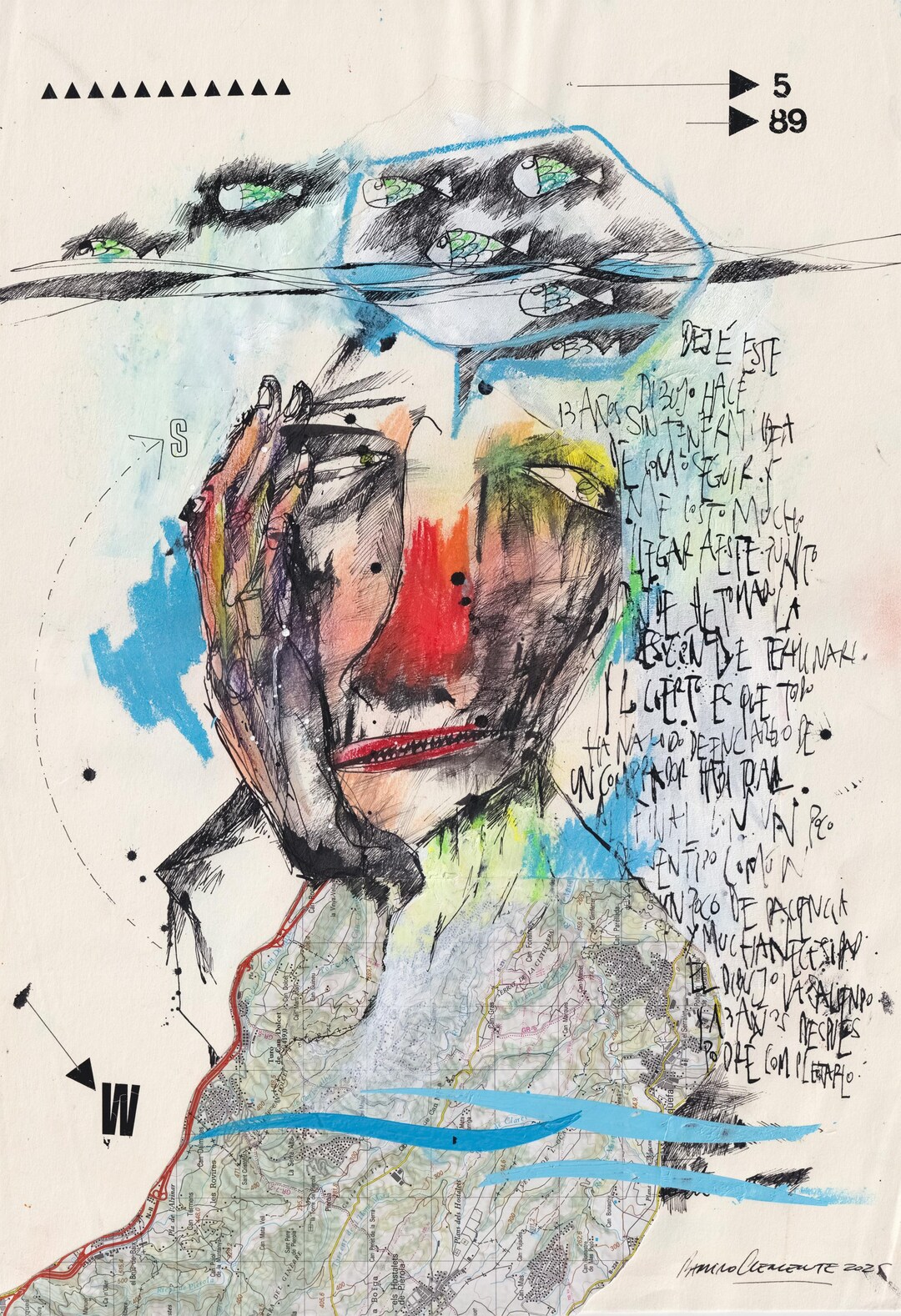 Original Drawing #1249/29x 42cm***important INFO in DESCRIPTION Below ...