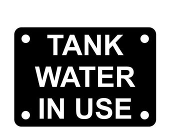 Rainwater in Use Every Drop Counts Eco Water Tank Sign - Etsy