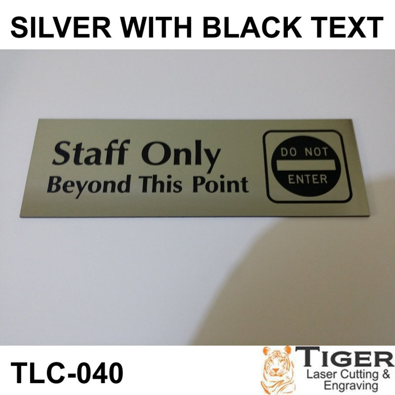 Staff Only Beyond This Point Sign Plaque With Graphic - Etsy