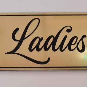 Ladies Toilet Sign Plaque - Etsy