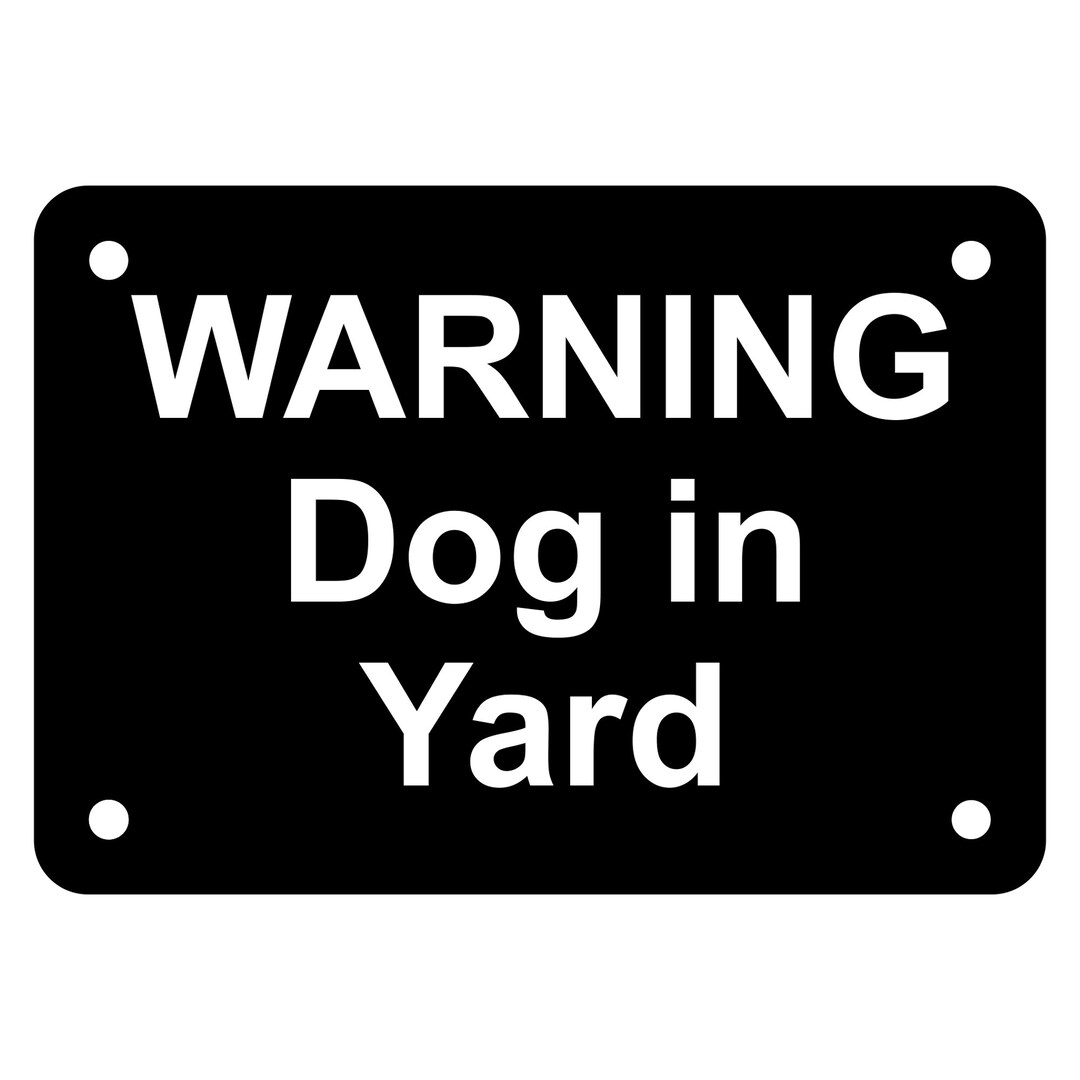 Warning Dog in Yard Sign Plaque - Etsy