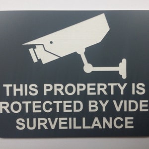 This Property is Protected by Video Surveillance Sign Plaque CCTV ...