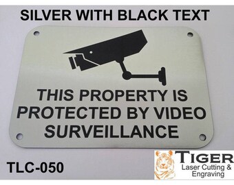 Monitoring Video Surveillance Sign. Door or Wall Mounting. - Etsy