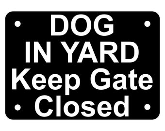 Keep Out Dog Sign | Etsy